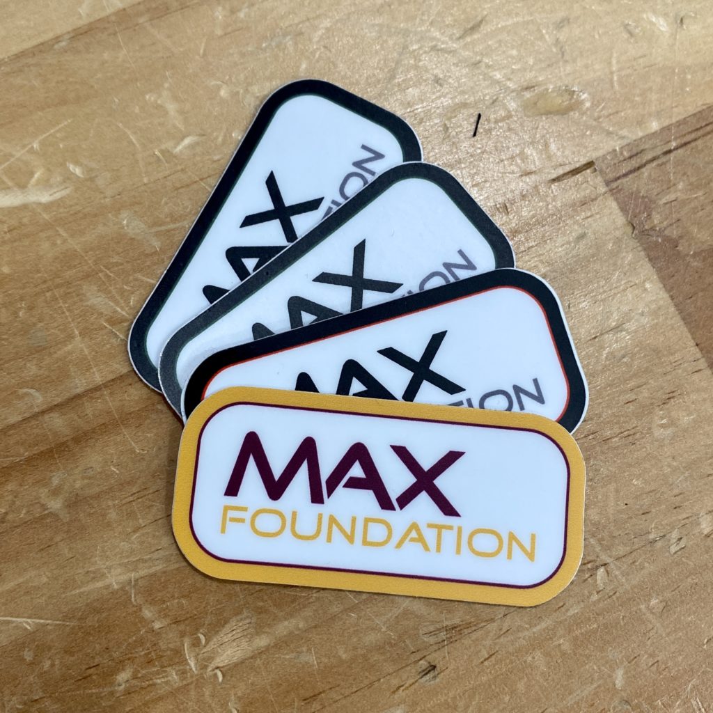 Max Foundation Sticker 2x1" - Warroad Threads, Warroad, MN